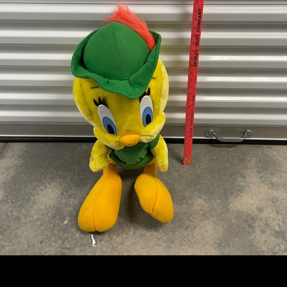 Warner Bros. | Toys | Vintage Tweety Robin Hood Plush Stuffed 24 Looney ...